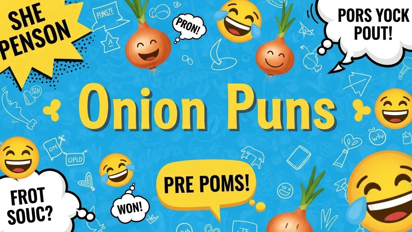 255 Onion Puns That Will Make You Cry with Laughter! 🧅😂